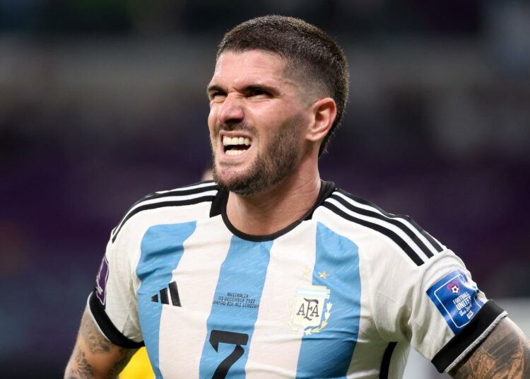 Rodrigo De Paul Sufrió Un Desgarro Y Es Difícil Que Vuelva A Jugar En